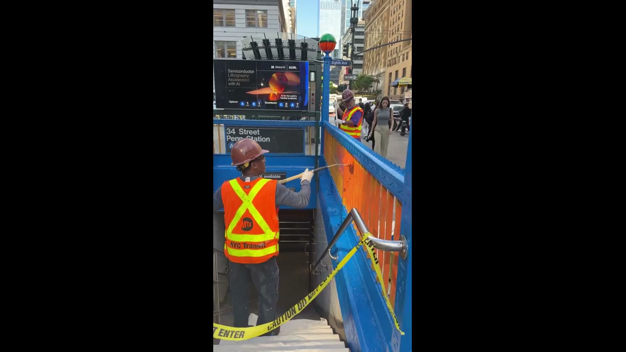 Subway stations near MSG get Knicks theme for the NBA Finals