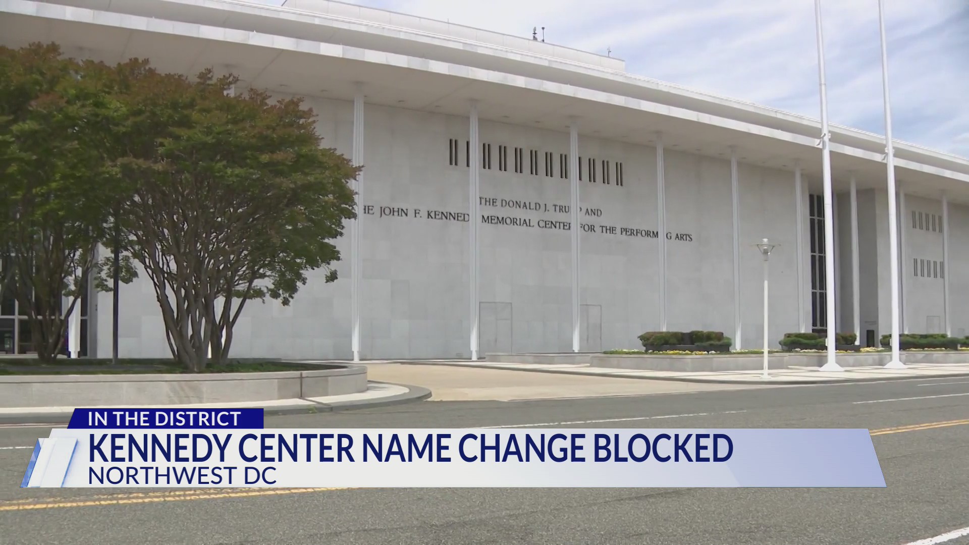 Trump’s name remains as judge orders removal of signage on Kennedy ...