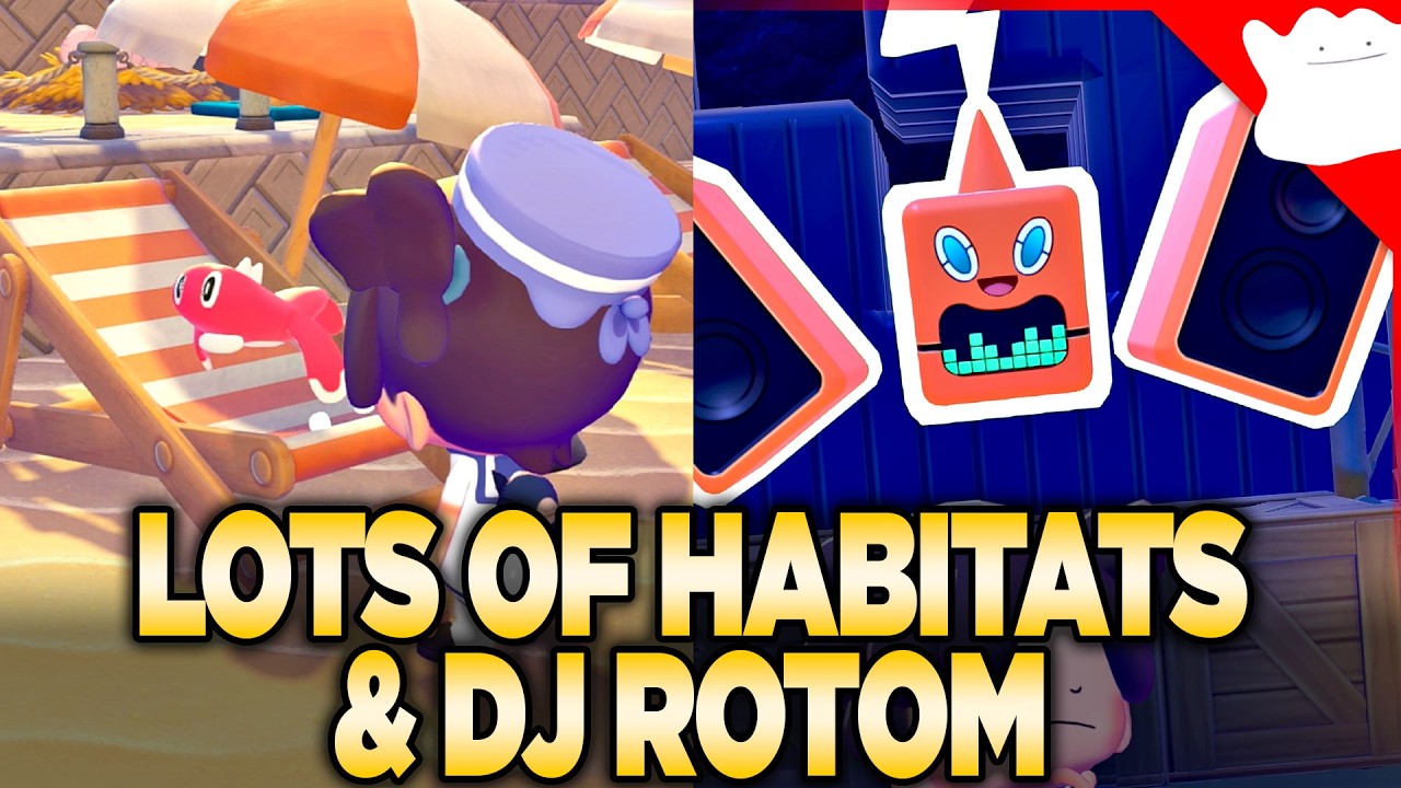 Lots of habitats and DJ Rotom’s party in Pokopia