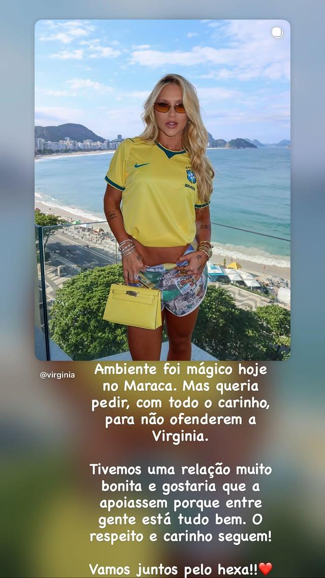 Suposto pivô entre Virginia e Vini, influenciadora reage a vaias no Maraca