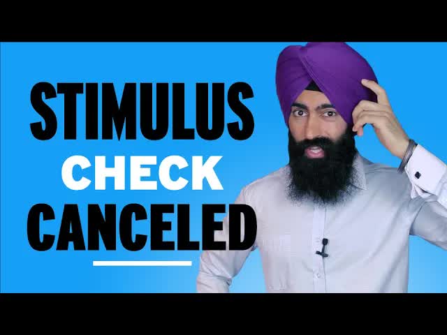 Don't expect a second stimulus check!