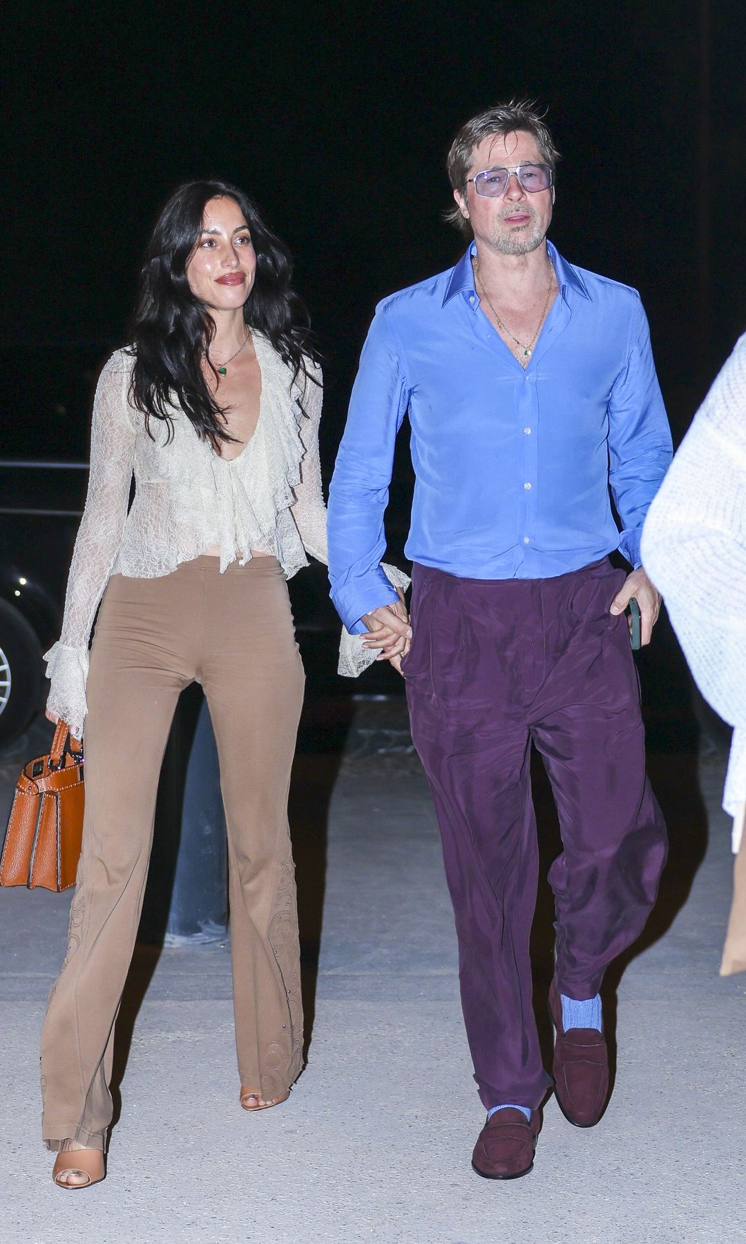 Brad Pitt and Ines de Ramon hold hands on Paris date night in the most ...