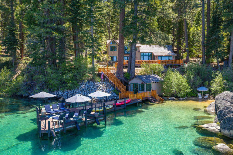One of Tahoe's most secluded lakefront compounds - nearly century old ...