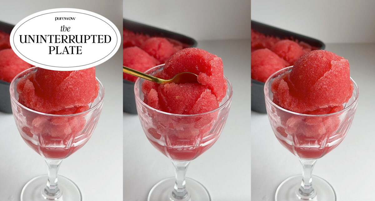 One-ingredient watermelon sorbet