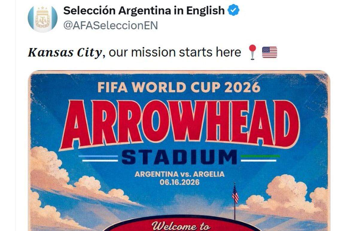 Argentina's post about first World Cup game in KC ignited the state ...