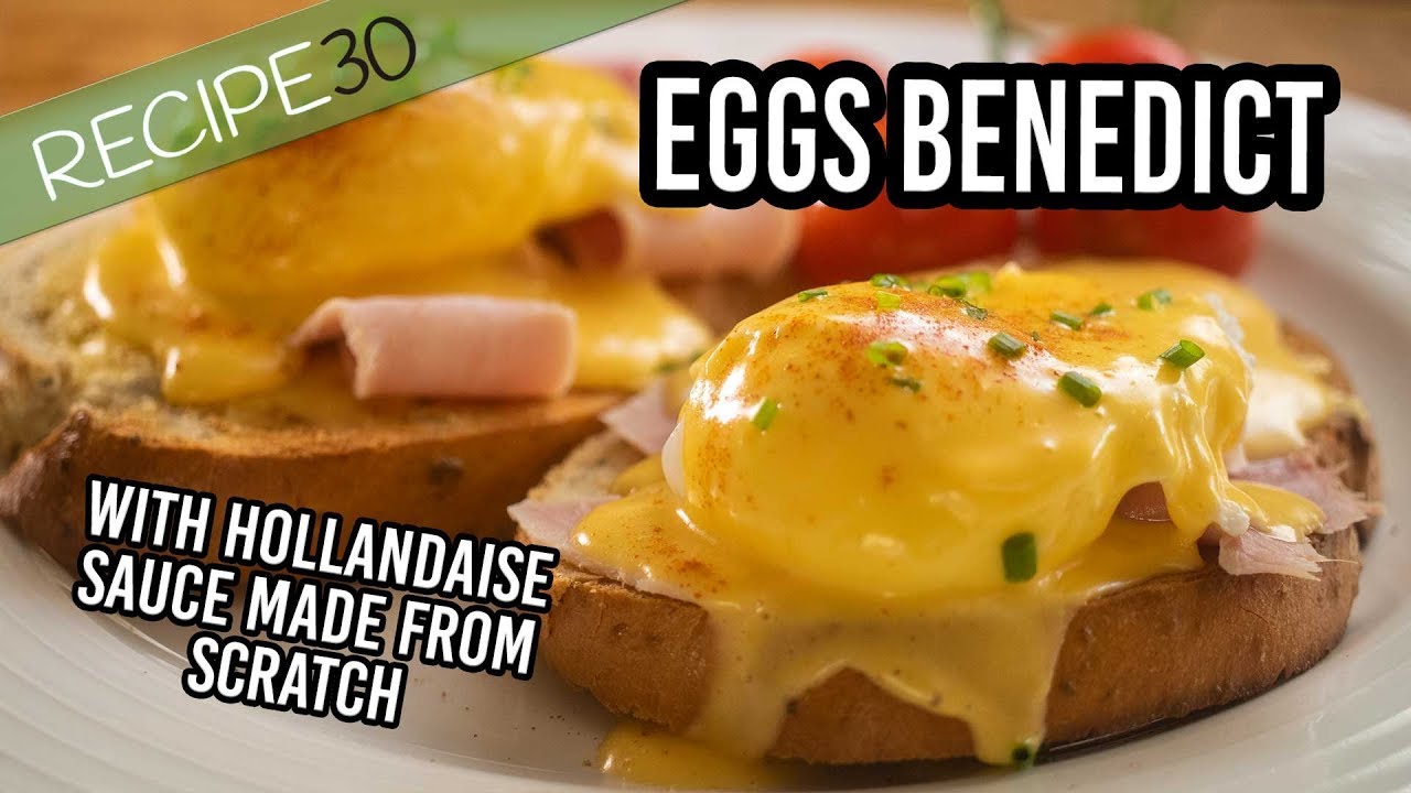 Eggs benedict made simple: perfect breakfast!