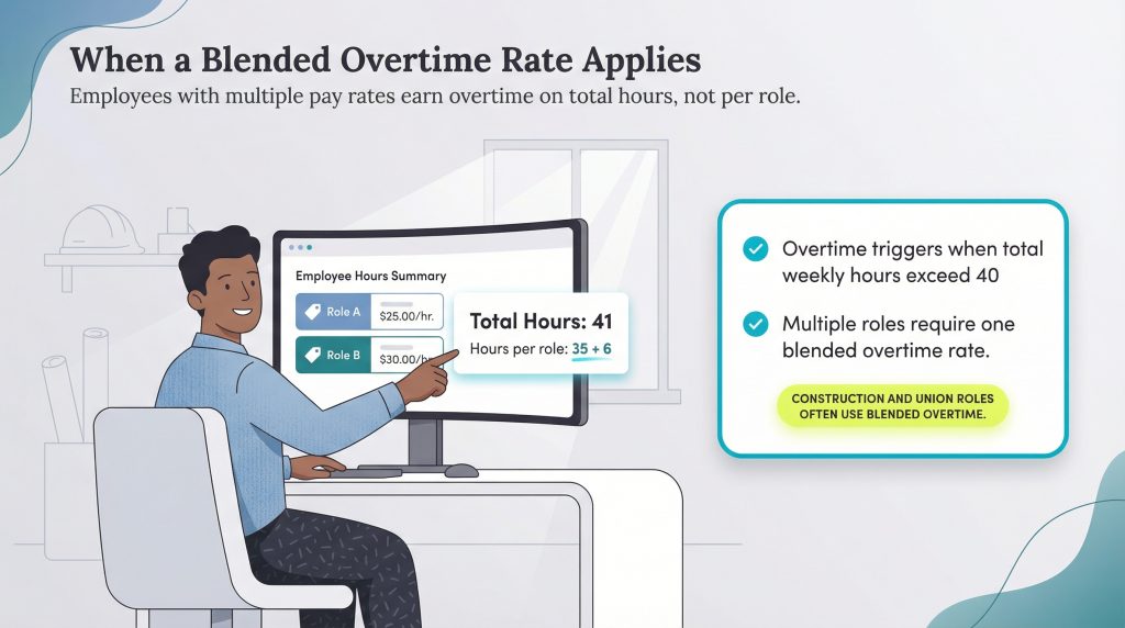 How to calculate blended overtime pay