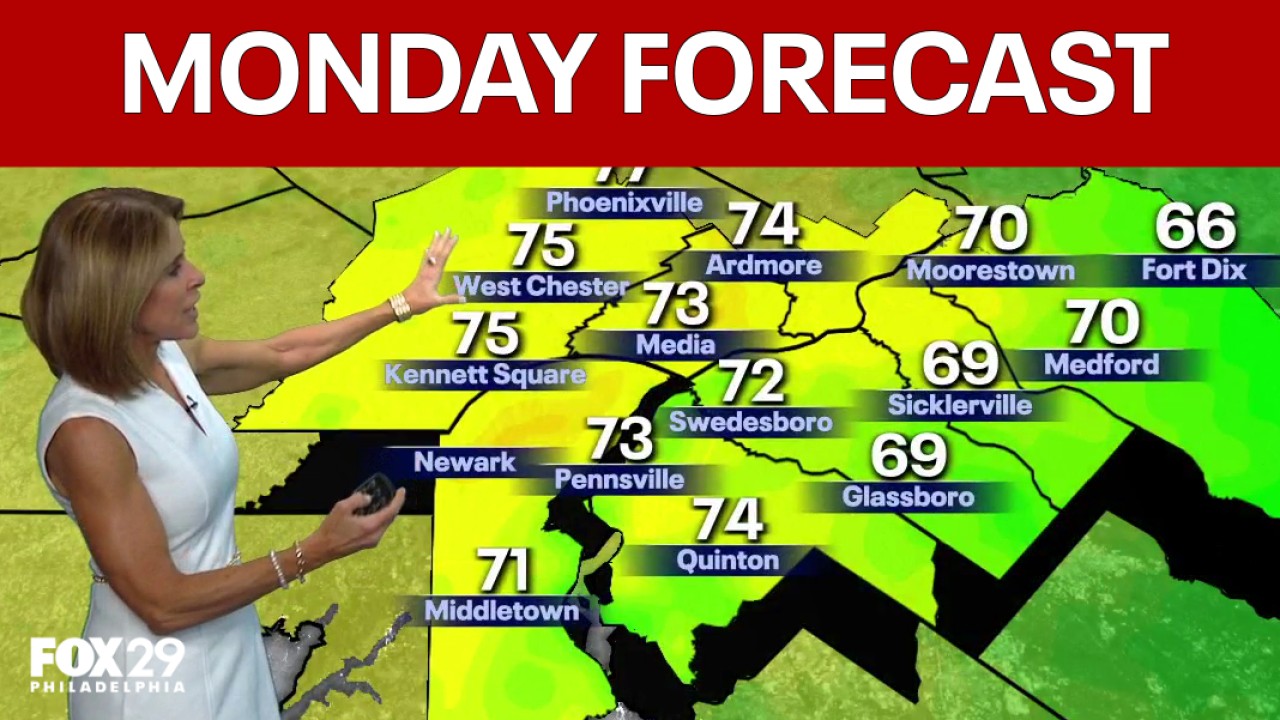 Philadelphia weather: Monday evening forecast