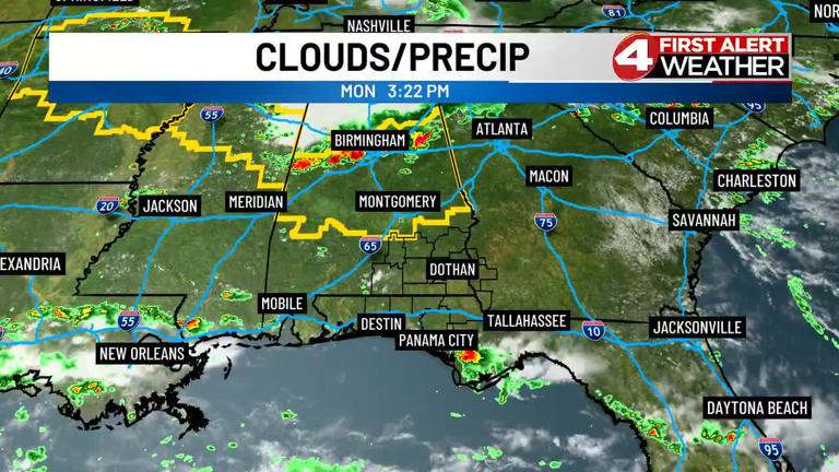 Two rounds of storms, then a rare dry punch cuts rain chances for the ...