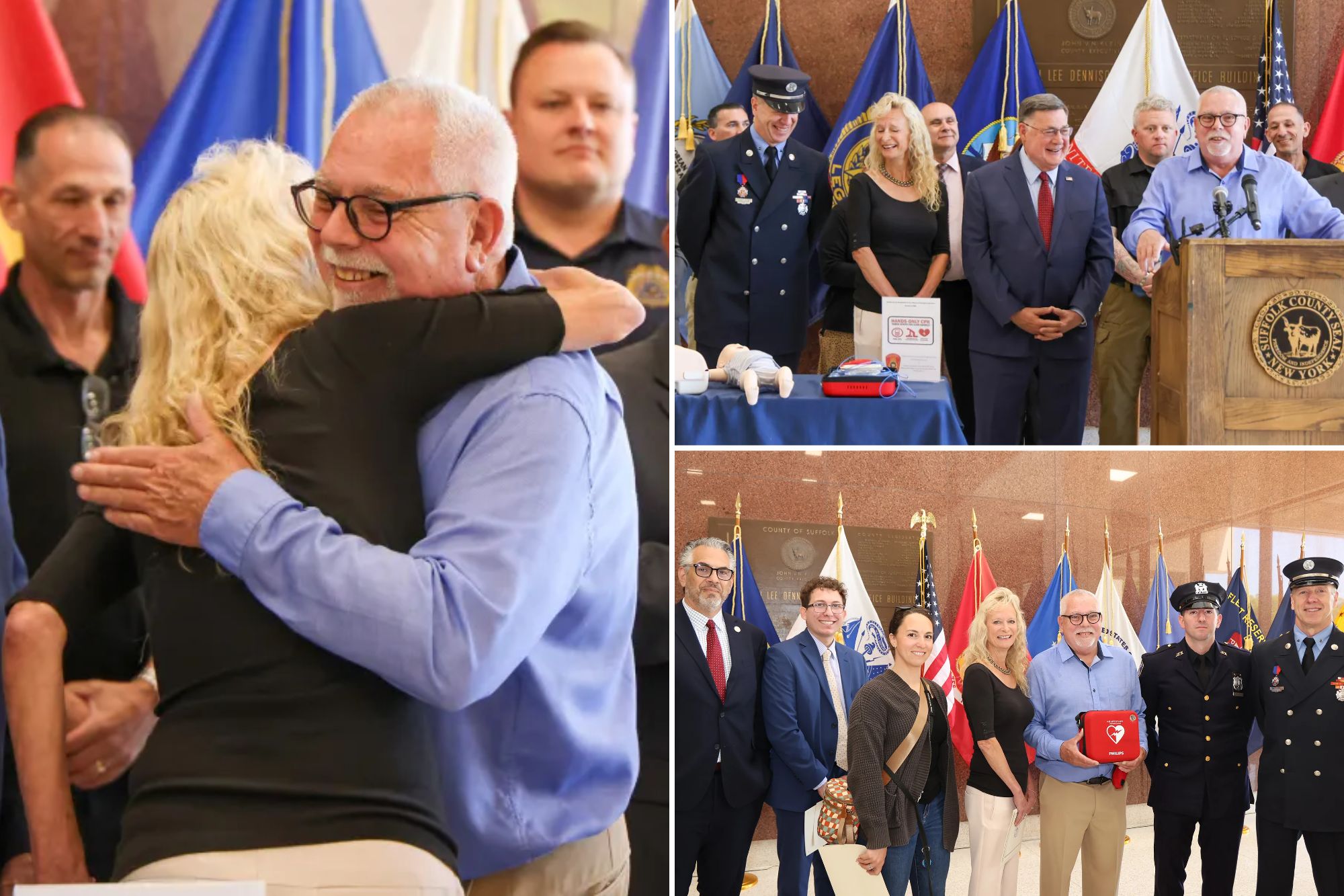 Retired Long Island firefighter meets the good Samaritans who saved his ...