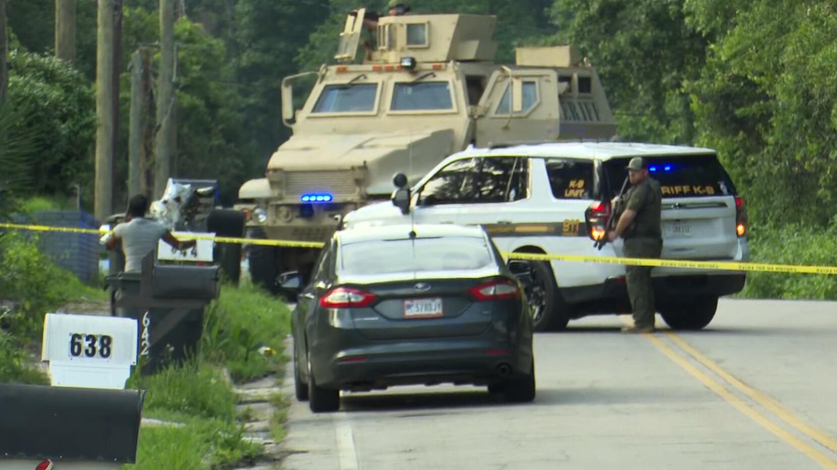 SWAT standoff unfolds with armed person on Carolina Springs Road