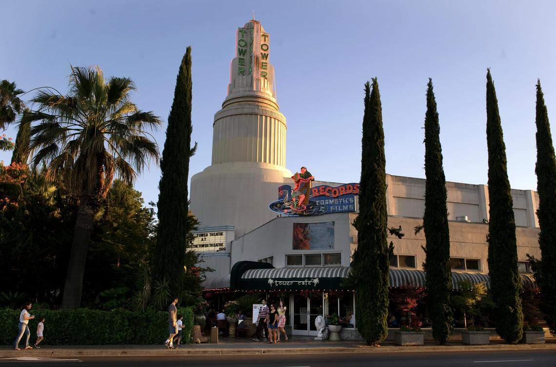Sacramento to let historic Tower sign remain inside office with replica ...