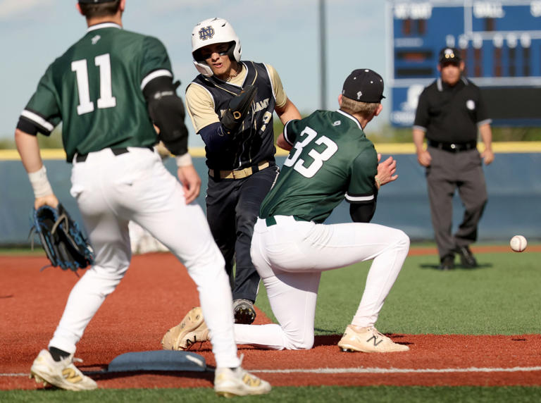 Utica Notre Dame baseball catches fire at right time for Class B crown ...