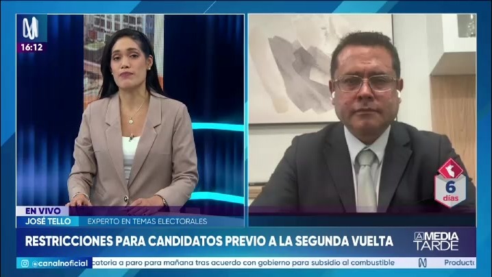 José Tello: Las restricciones electorales traen desinformación
