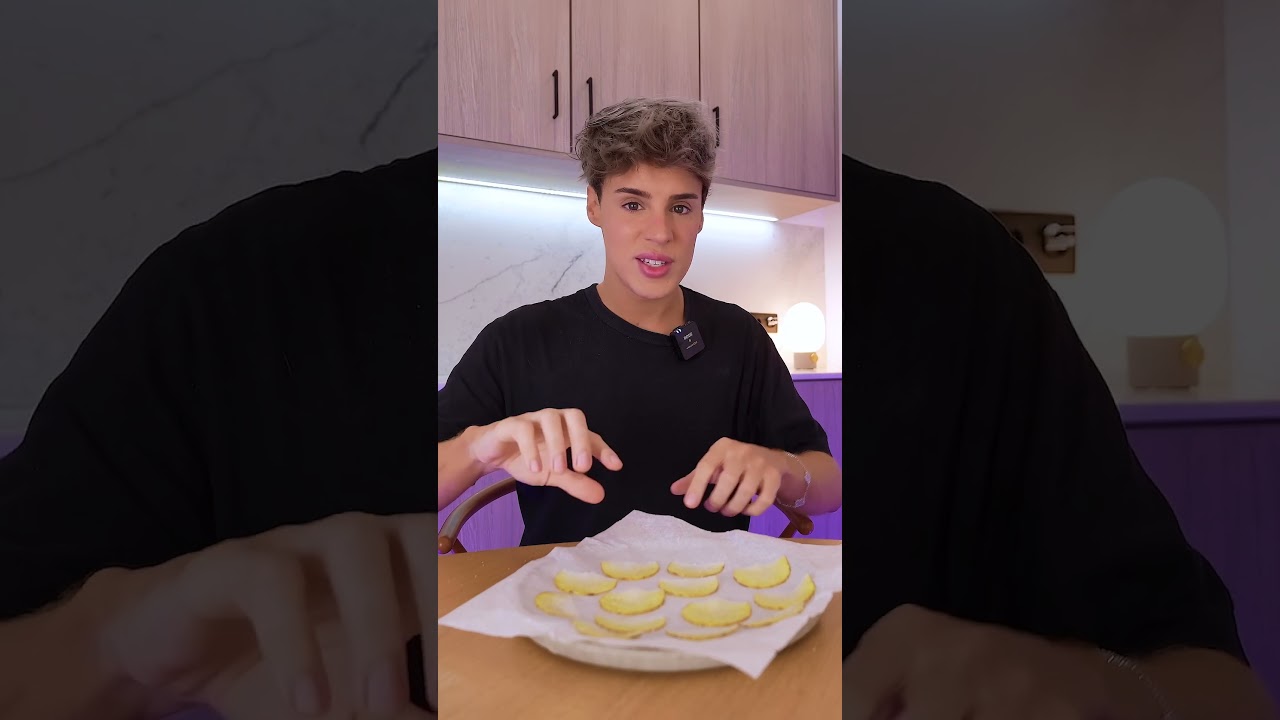 Crispy homemade potato chips come together using simple microwave technique