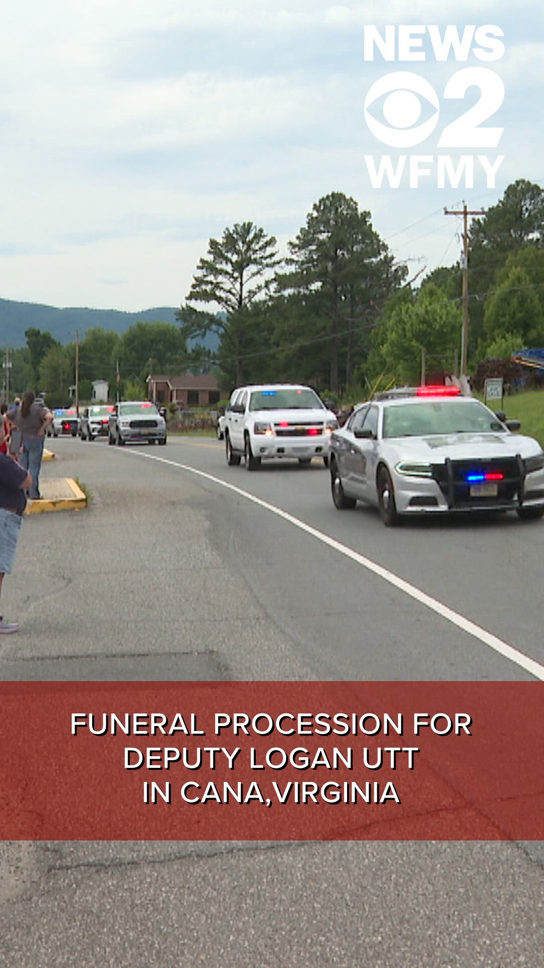 Friends and family gather for procession in Cana, VA