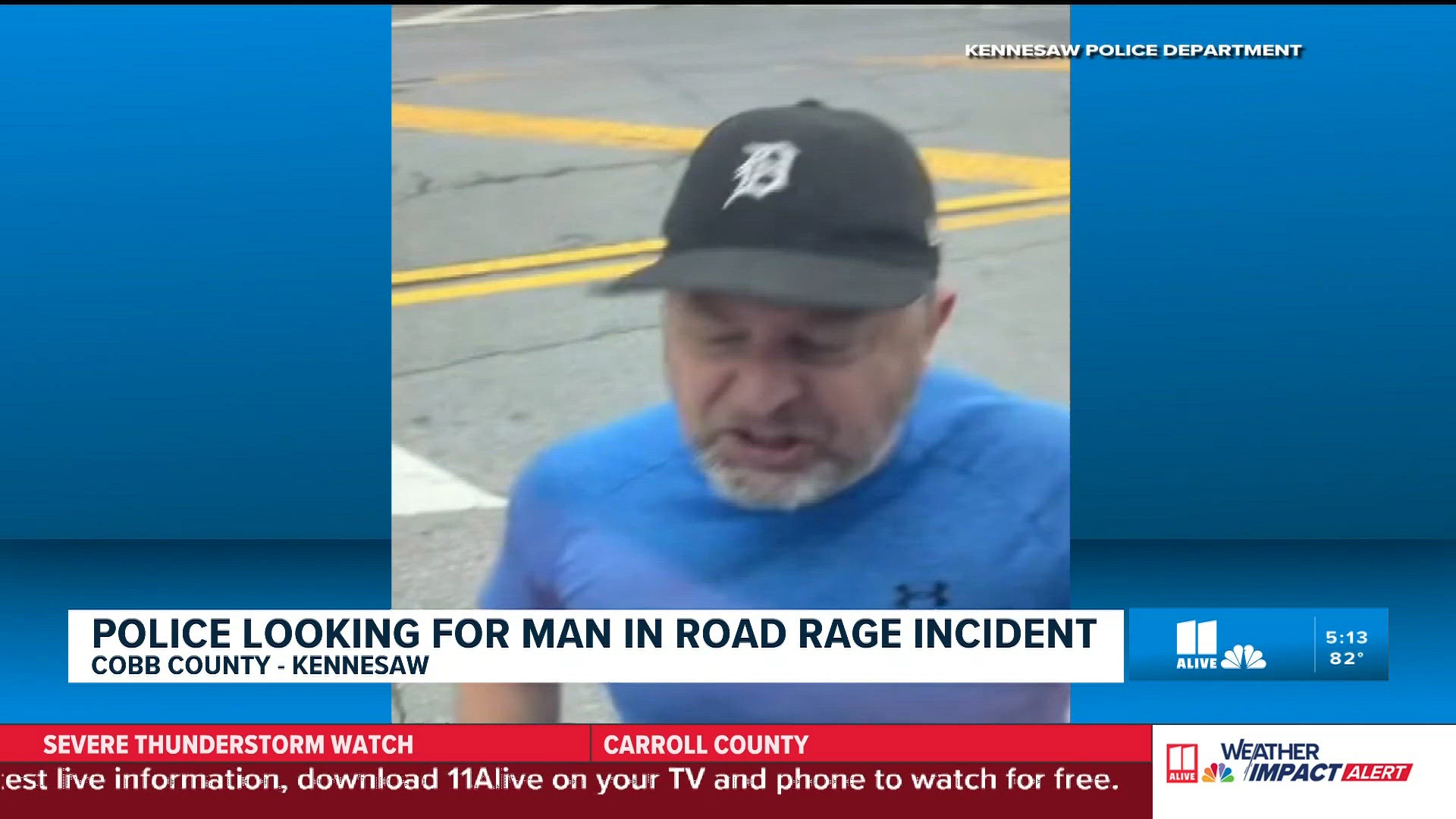 Police looking for man caught on video in road rage incident in Kennesaw
