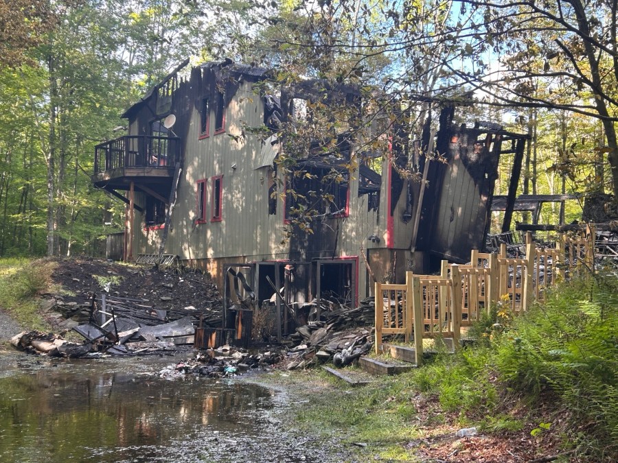 Eight people displaced, home destroyed after fire