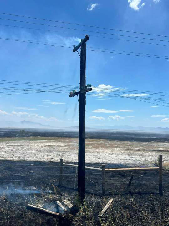 8800 West fire burns 50 acres, likely caused by remote controlled airplane