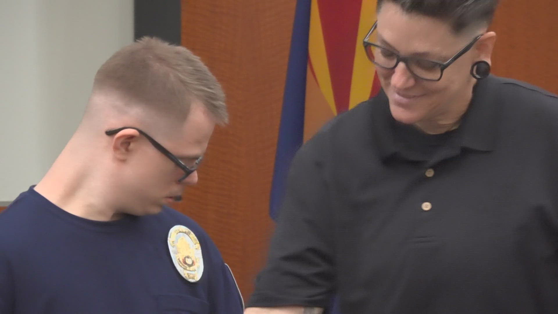 Valley man becomes a police officer for a day