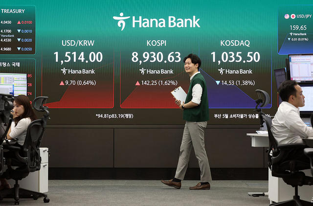 [포토] 코스피, 장중 8900선 돌파