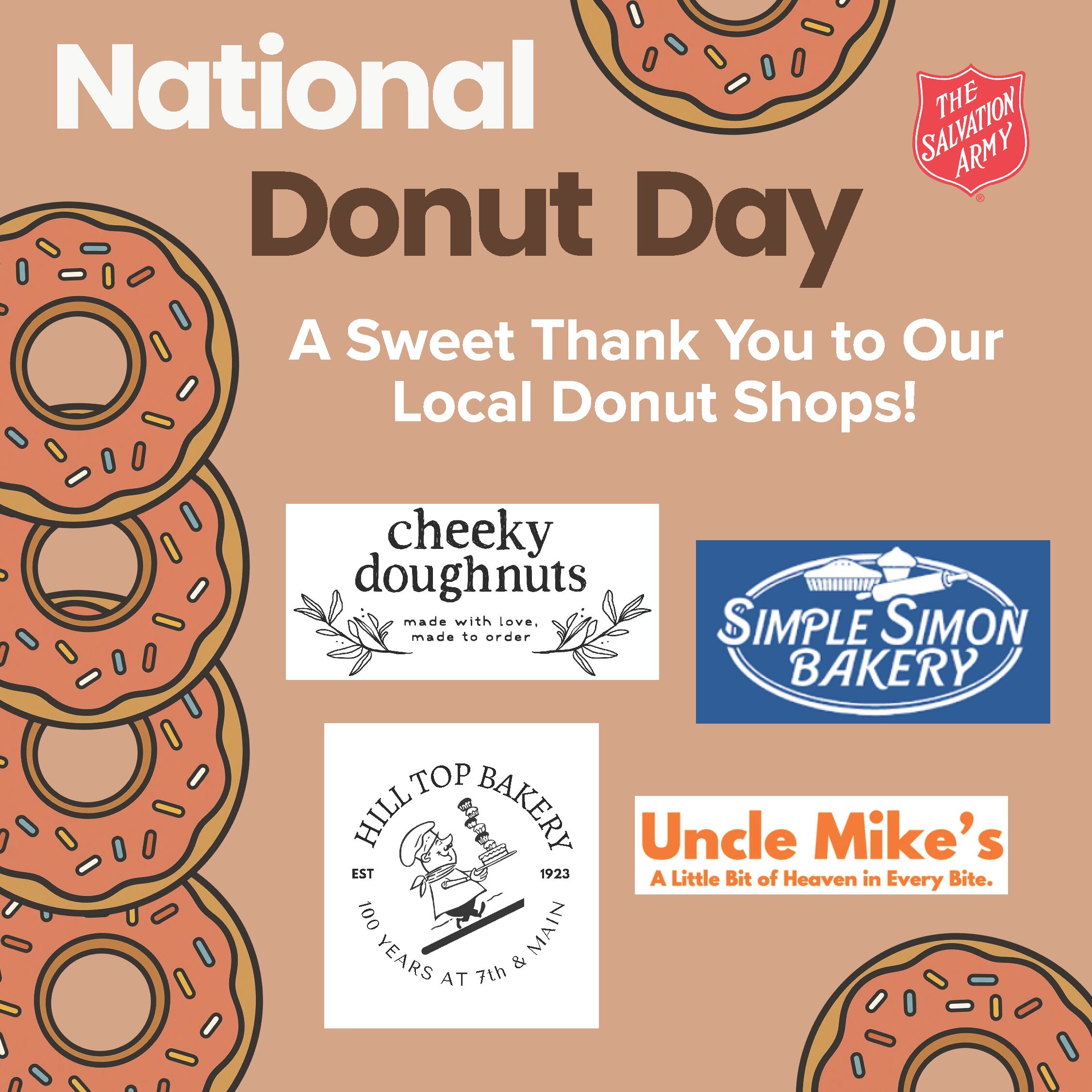 Salvation Army partners with local bakeries for National Donut Day