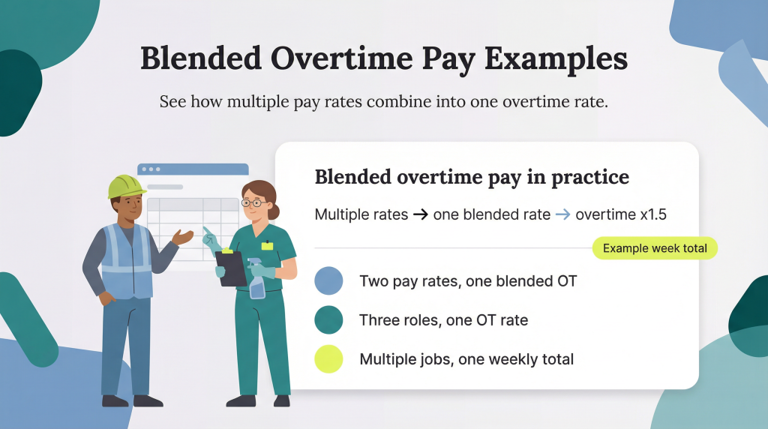 How to calculate blended overtime pay