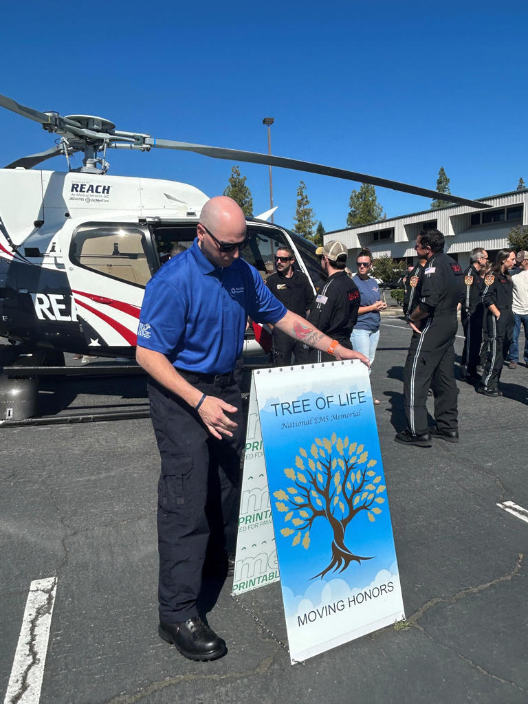 National procession kicks off by honoring fallen Redding flight nurse