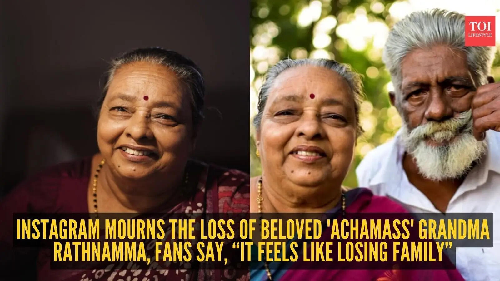 Instagram's beloved 'Achamass' grandma Rathnamma dies at 69, fans say ...