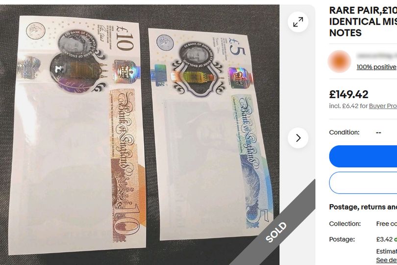 Two bank notes sell for 10x times their face value due to rare 'blank ...