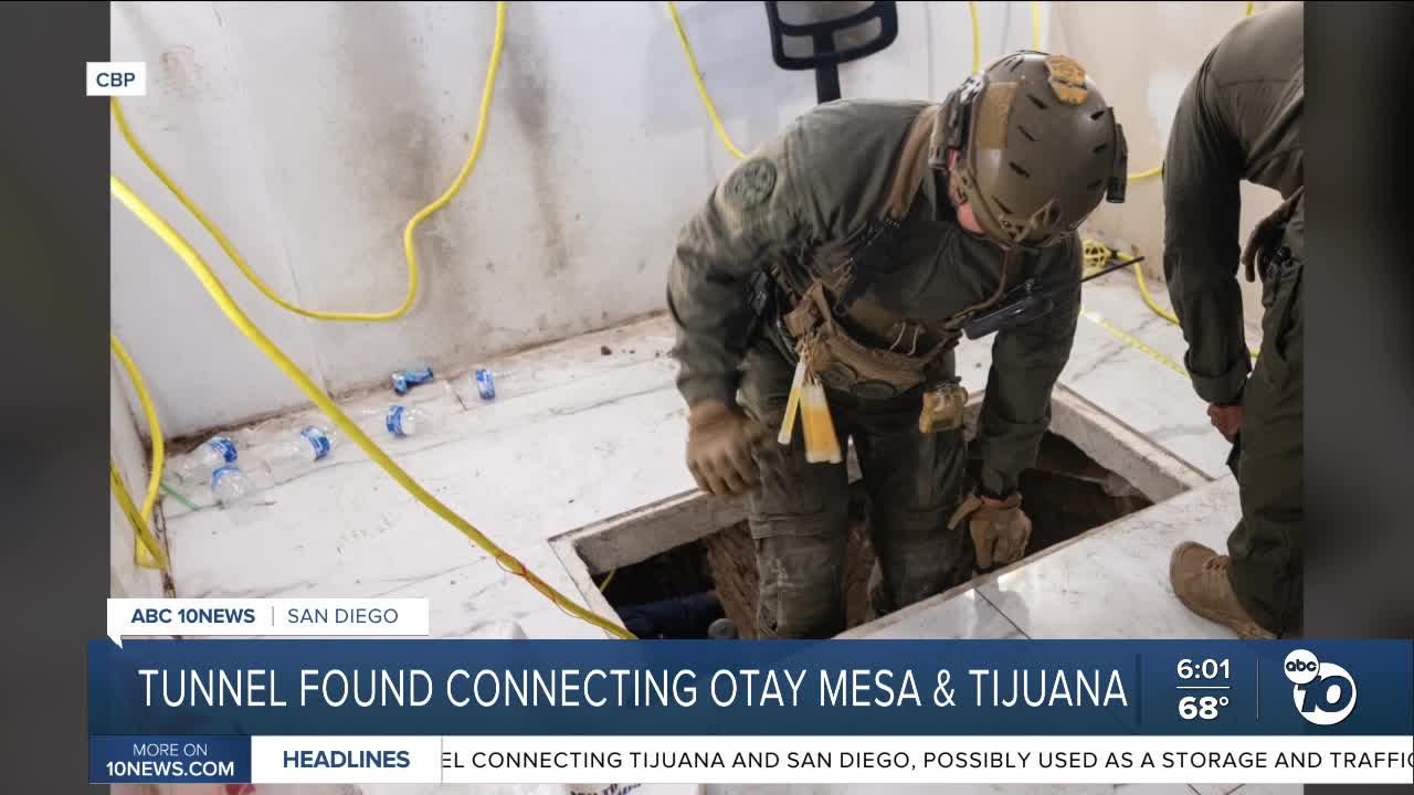 Suspected cross-border drug tunnel discovered in Otay Mesa