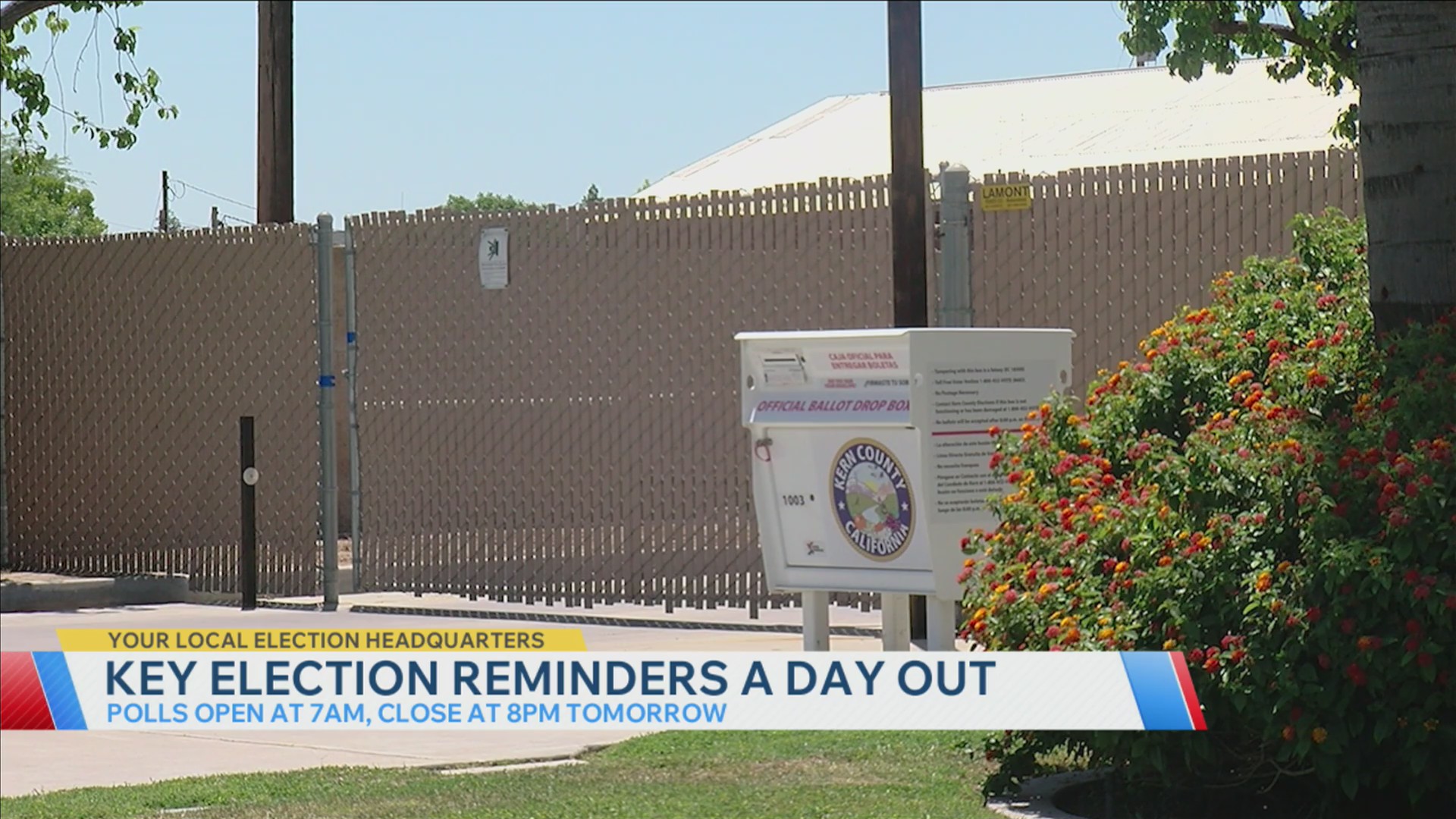 Key election reminders a day out