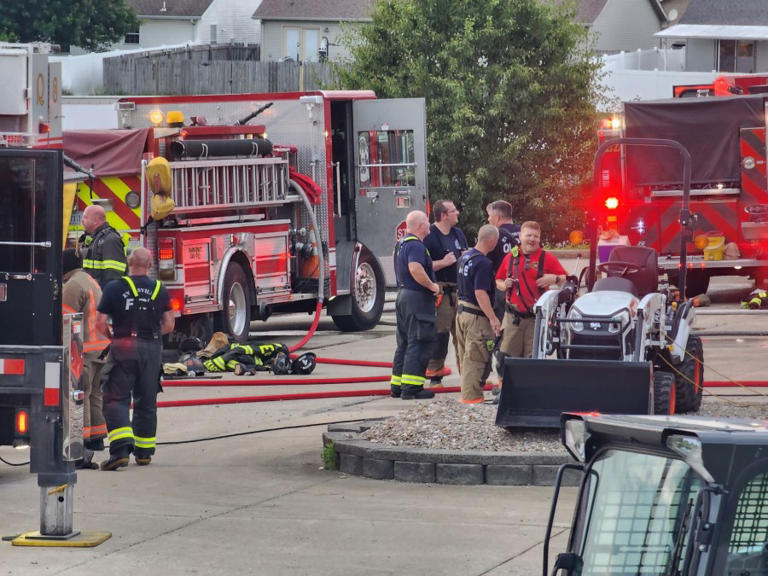 Crews called to fire on Lynch Road in Evansville