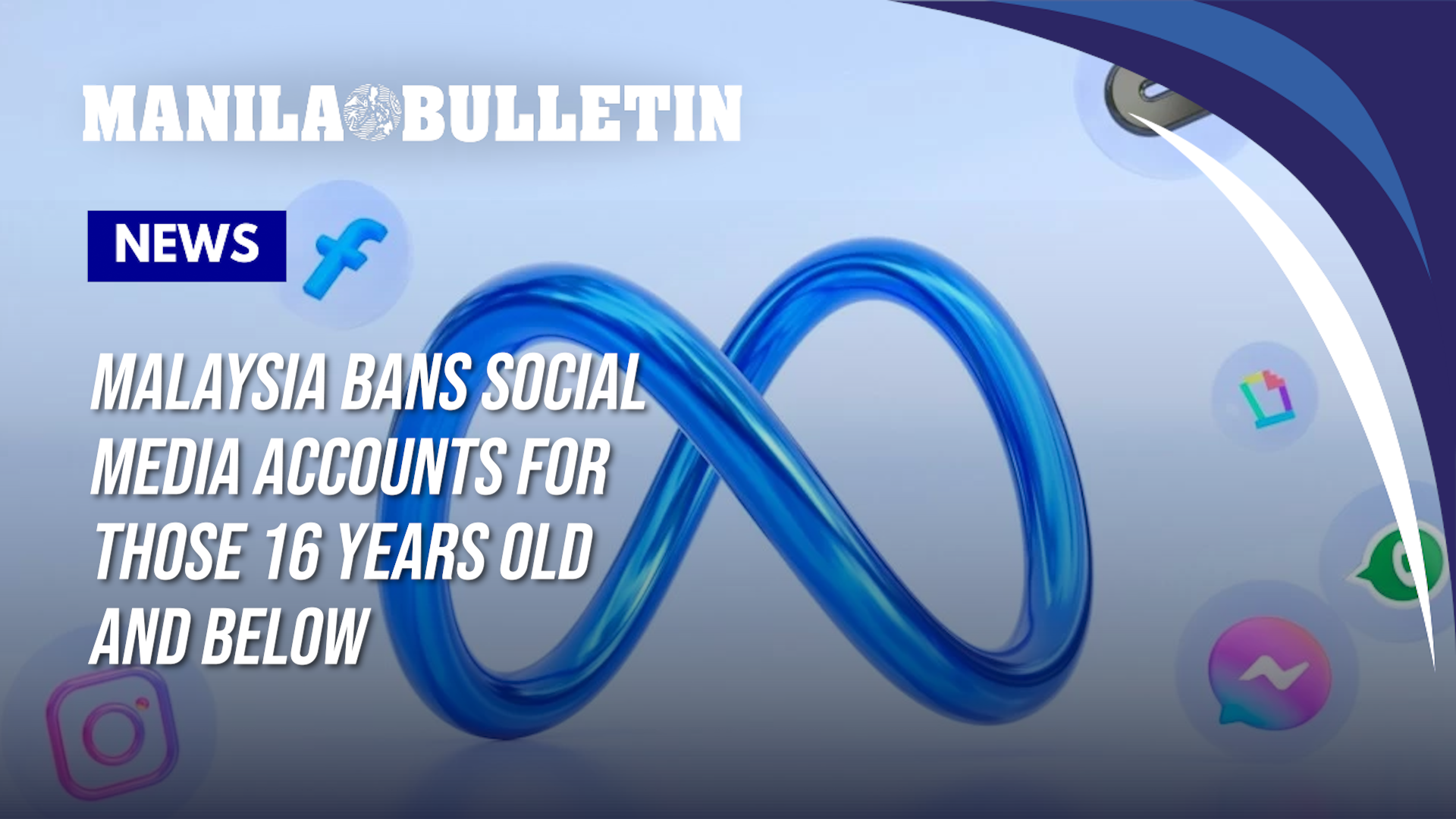 Malaysia bans social media accounts for those 16 years old and below