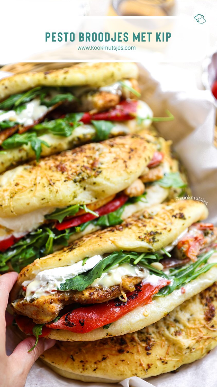 Pesto Broodjes Met Kip Heerlijke Lunch Recept