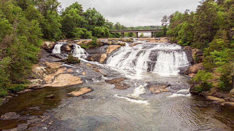 Sandwiched between Atlanta and Macon is Georgia's waterfall state park ...