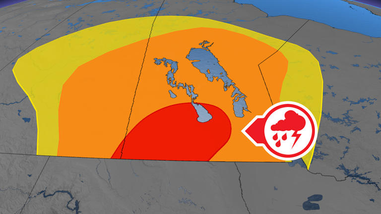 Tornado, hail risk with severe weather chance on the eastern Prairies ...