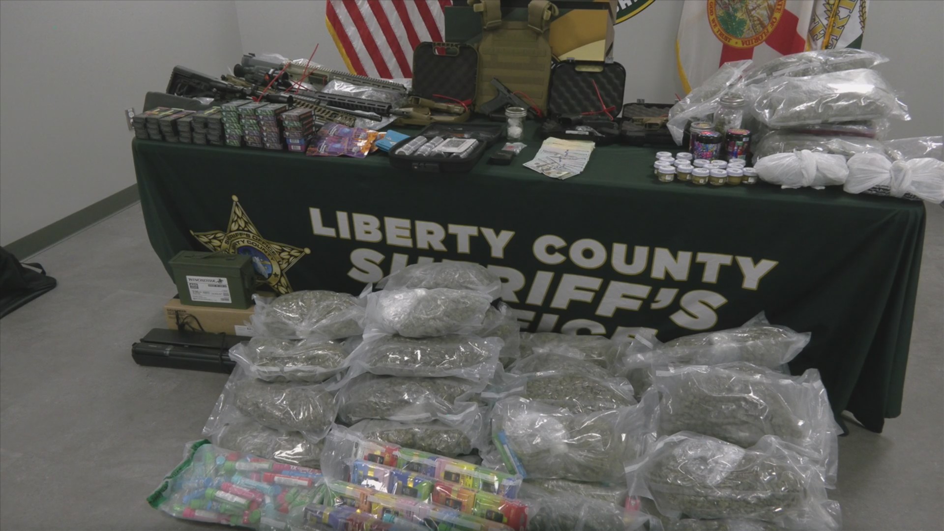 63 lbs marijuana, contraband seized in multi-state drug bust