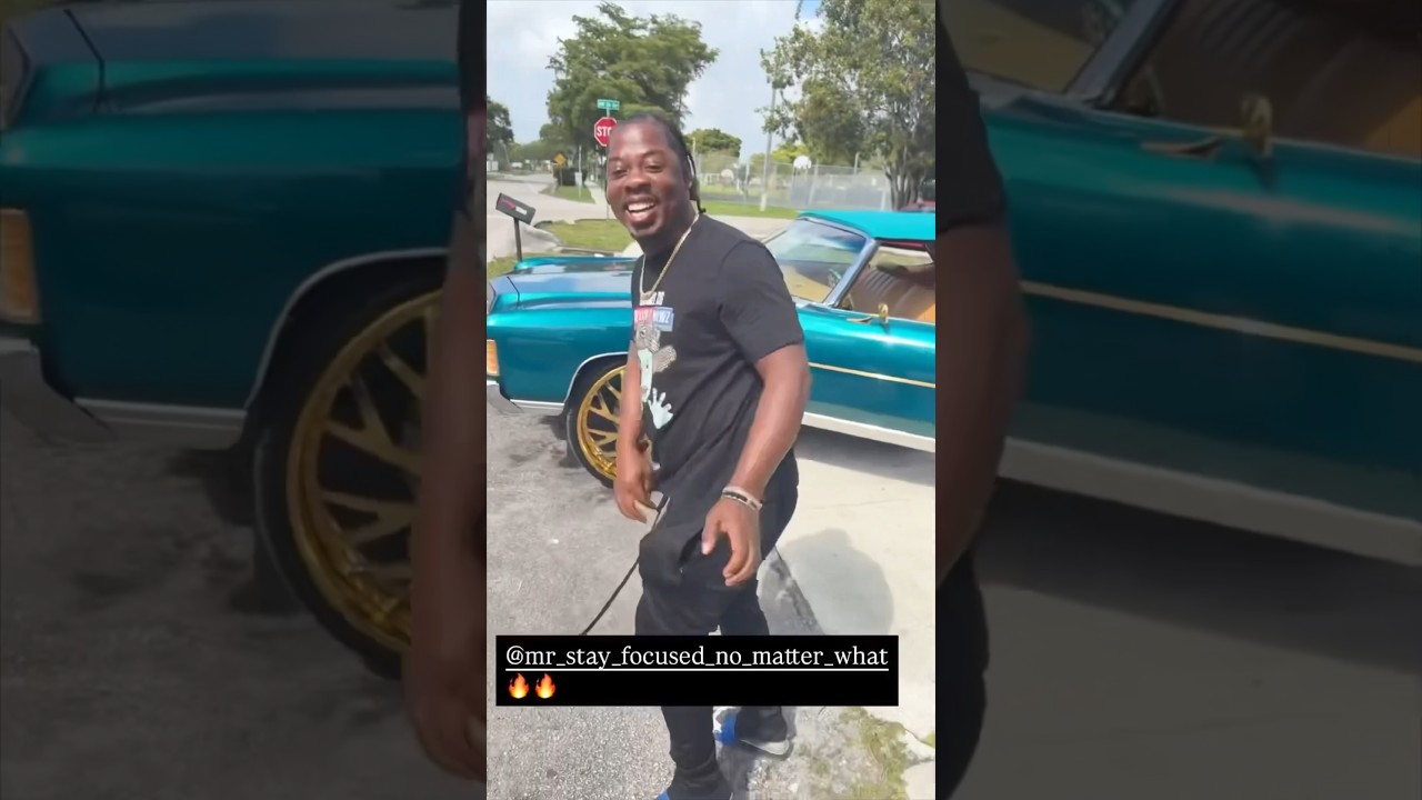 Bro got his candy teal Chevy vert on 28’s Forgiatos outside