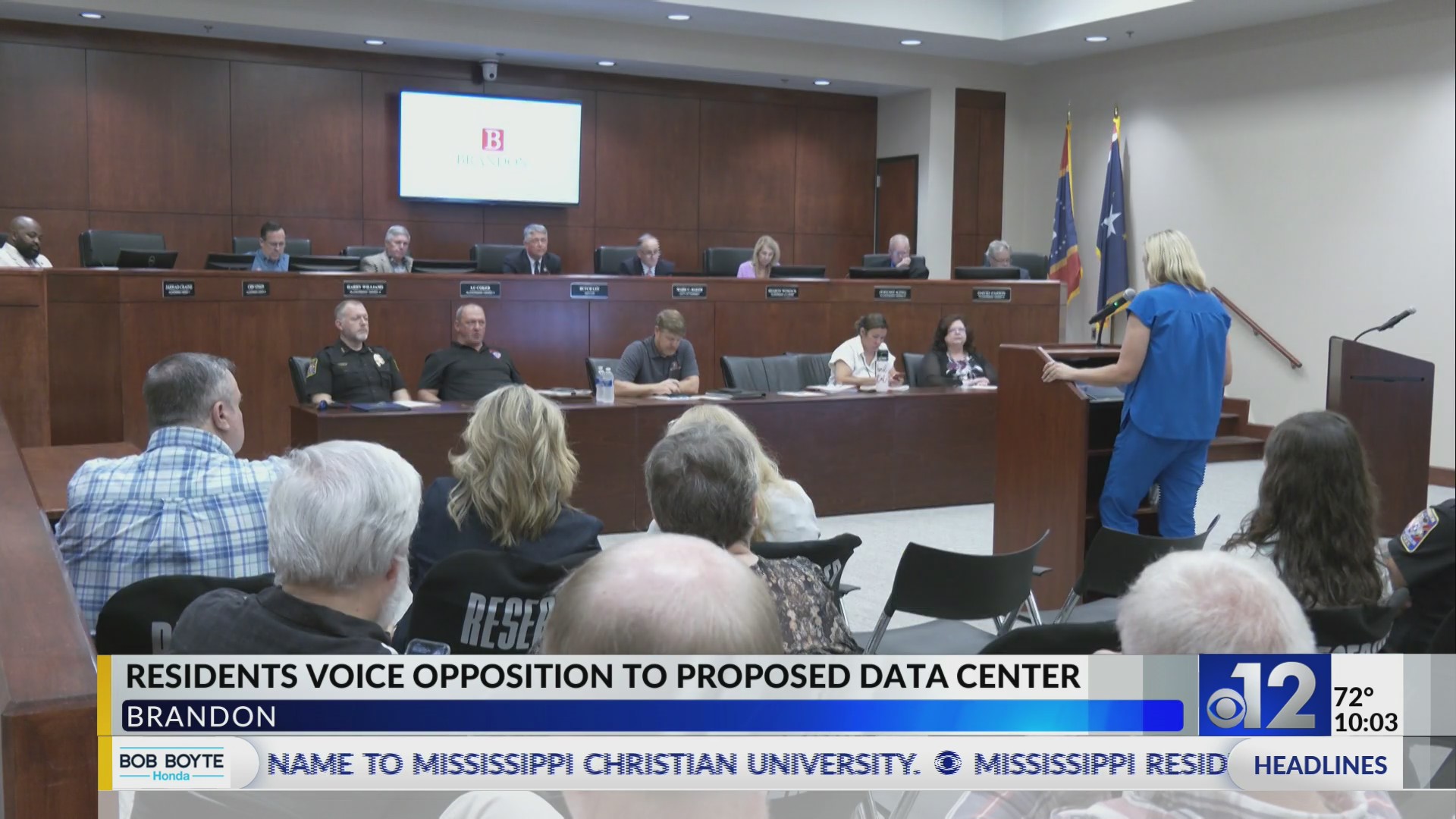 Brandon residents voice opposition to data center