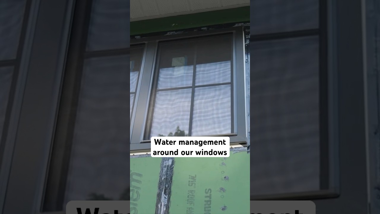Manage water drainage effectively around window systems