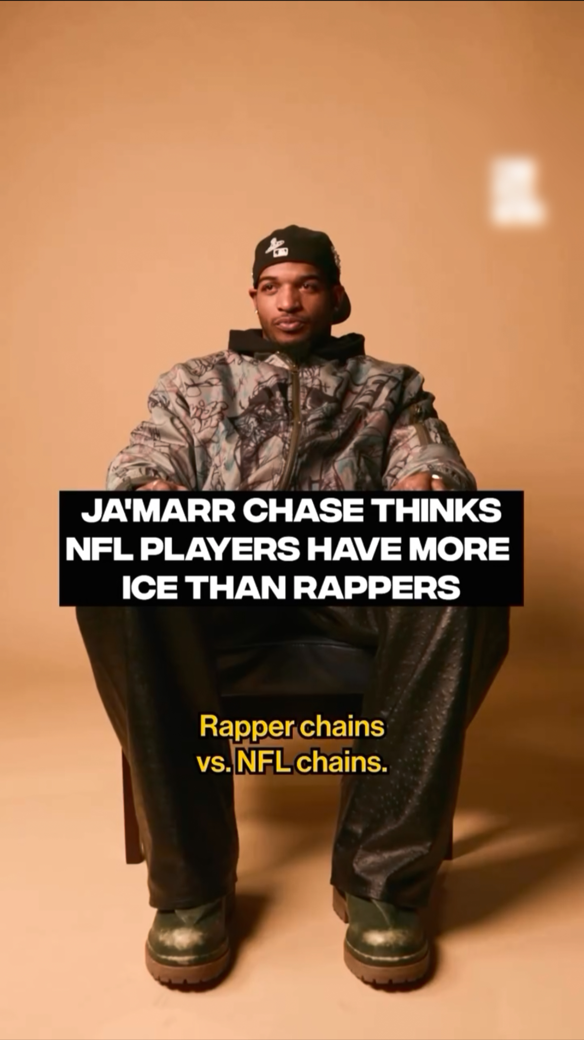 Ja'Marr Chase picks NFL players over rappers in lifestyle debate