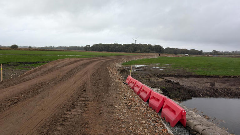Access road to ease bypass construction traffic