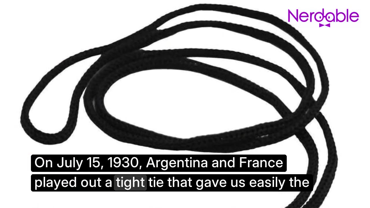6 weird facts about the first World Cup