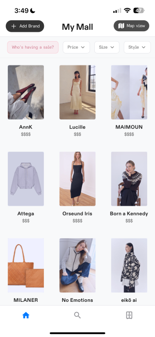 A new app, The Mall, is building a universal feed for online shopping