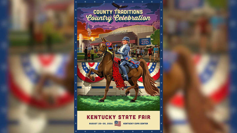 Kentucky State Fair reveals 2026 poster, commemorating America's 250th ...