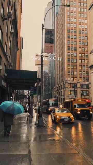 Rainy day vibes in New York City
