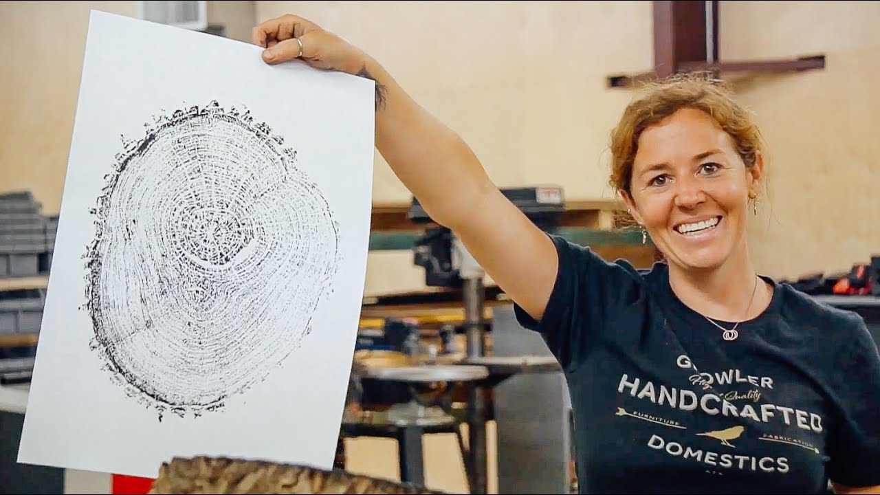 Make beautiful DIY wall art using real tree rings