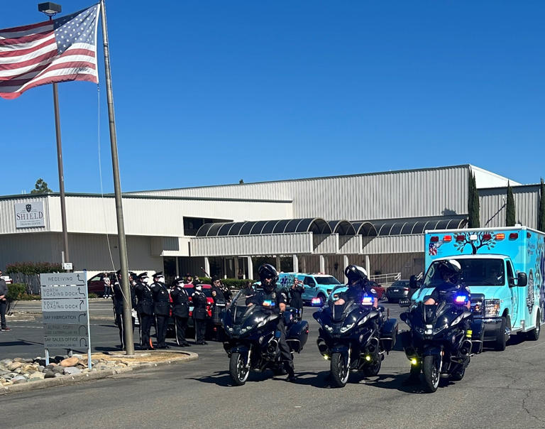 National procession kicks off by honoring fallen Redding flight nurse