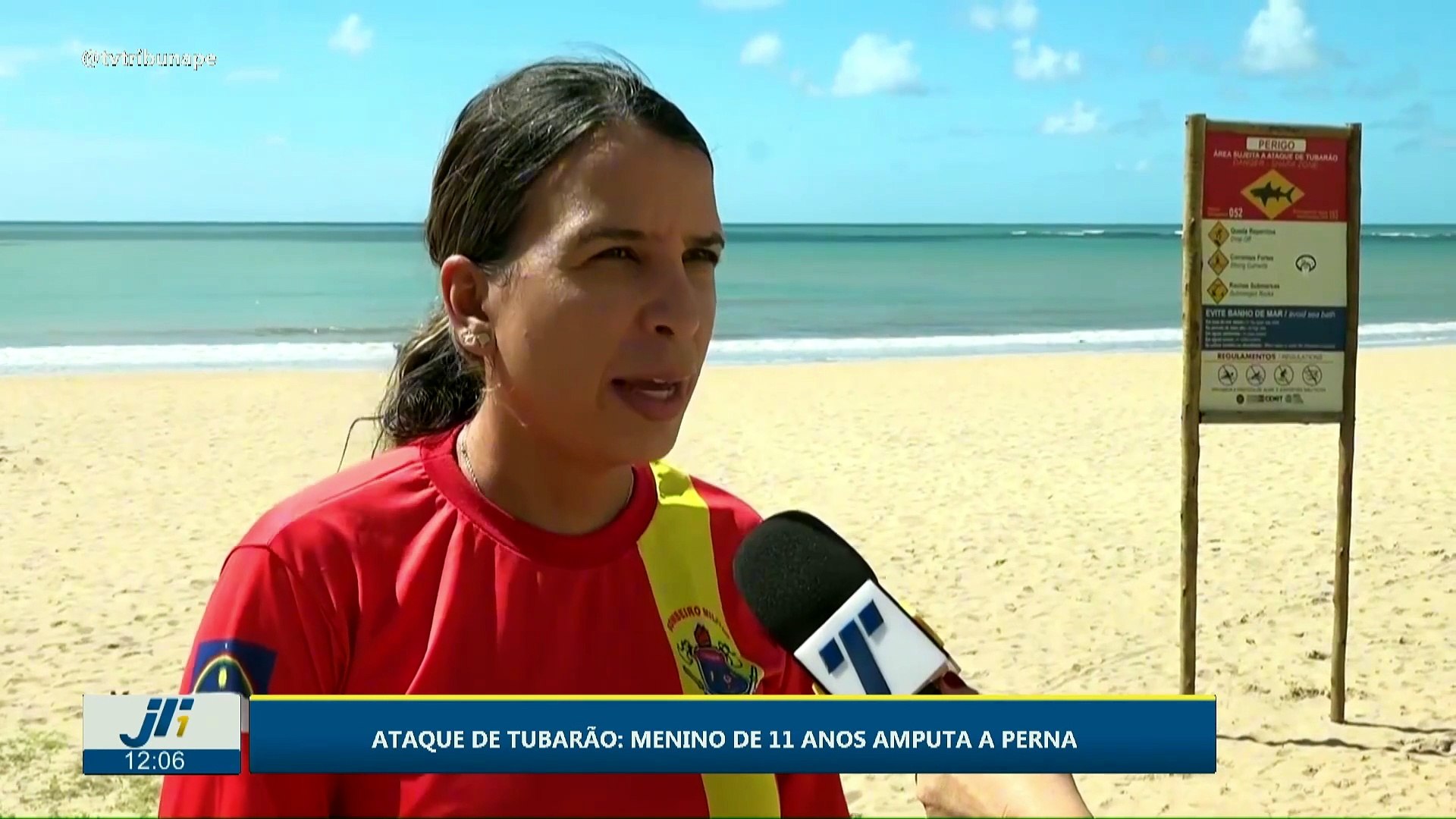 Ataque de tubarão: menino de 11 anos amputa a perna